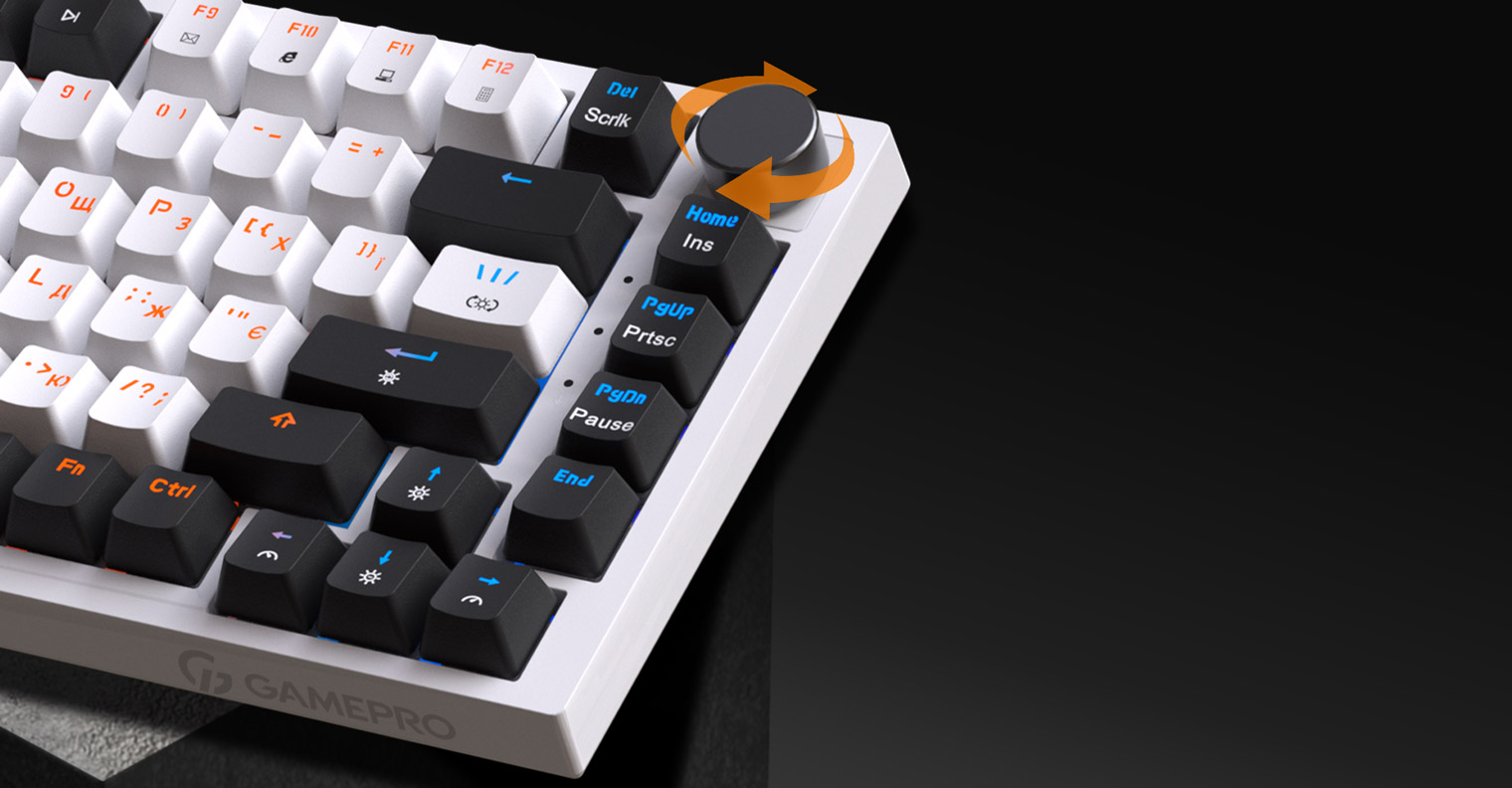 Клавиатура механическая проводная GamePro MK160W Hot-Swap Red Swich 75% ...