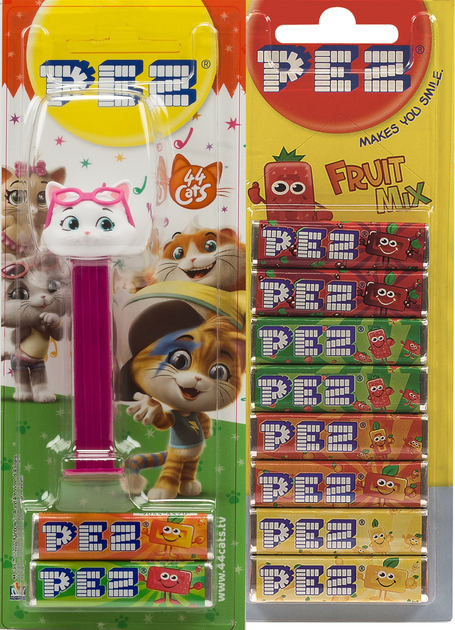 Набор конфет PEZ 44 Cats (Миледи) + запаски 8 шт х 8.5 г (4000161069508 ...