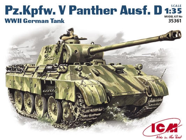 Сборная модель ICM Германский танк Pz.Kpfw. V Panther Ausf.D времен ...