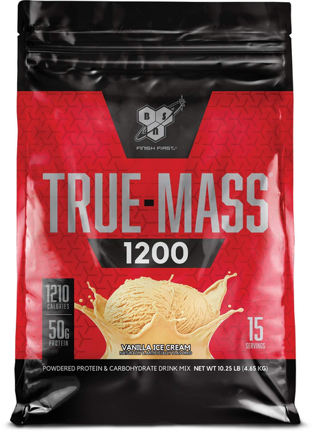 Гейнер BSN True Mass 1200 4.54 кг Vanilla (834266006625) – фото, отзывы ...