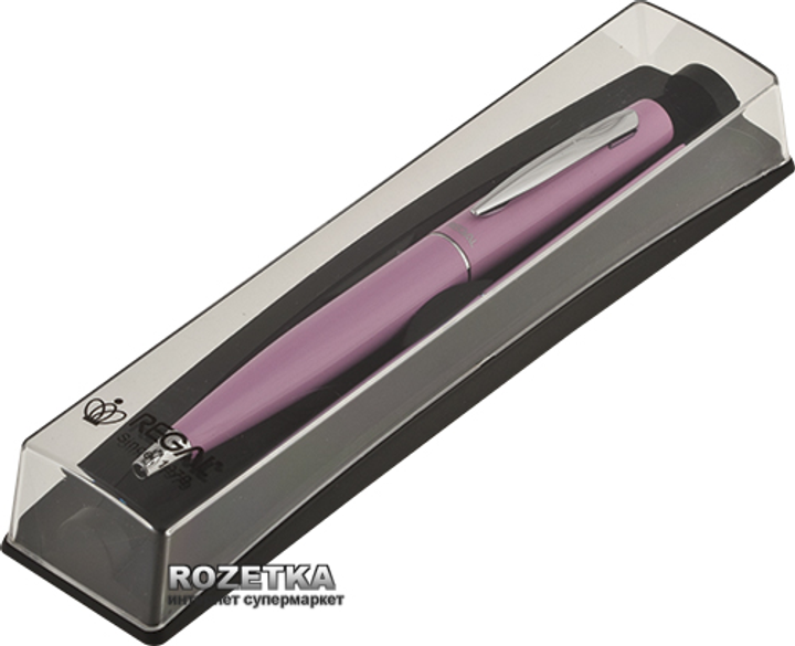 Ручка кулькова Regal Синя 0.7 мм Рожевий корпус у футлярі (R80210.PB10 ...