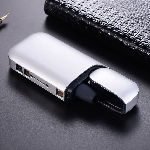 Пластиковый чехол IQOS для IQOS (Айкос) 2.4 Plus черный серебристый ...