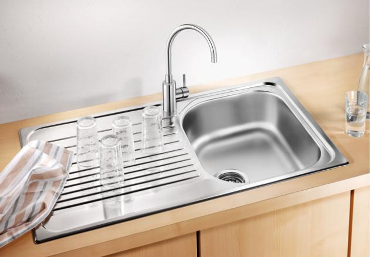 Кухонная мойка BLANCO TIPO 45 S Compact (513442) + сливной гарнитур ...