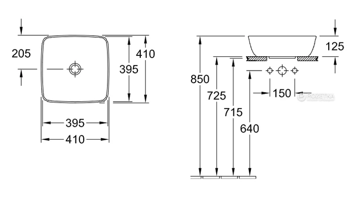 Раковина VILLEROY & BOCH Artis 41784101 белая – фото, отзывы ...