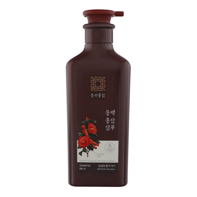 Корейская шампунь Dong Ui Hongsam Shampoo для сухих и тусклых волос 500 ...