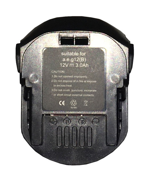Акумулятор для шуруповерта AEG B1215R 3.0 Ah 12V чорний – низькі ціни ...