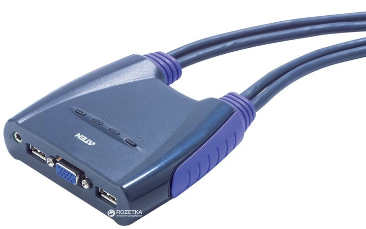 KVM-перемикач ATEN CS64US-AT 4-портовий USB – фото, відгуки ...
