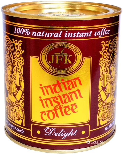Купить Кофе растворимый JFK Delight Indian Instant Coffee 180 г ...
