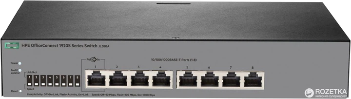 Коммутатор HPE 1920S 8G Switch (JL380A) – фото, отзывы, характеристики ...