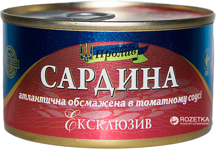 Сардина атлантическая обжаренная в томатном соусе Морской Пролив ...