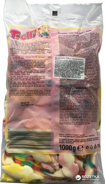 Конфеты Trolli Игрушечные Мышата 1 кг (4000512733034) – купить в ...