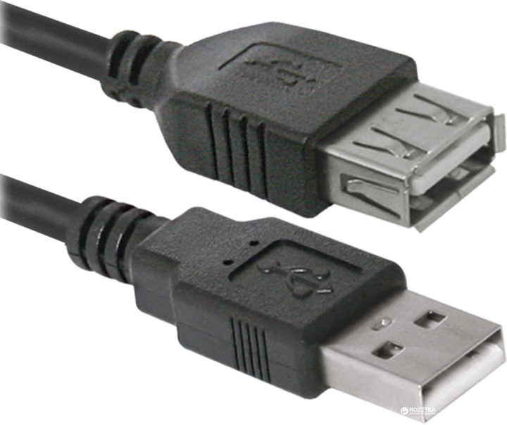 Кабель Defender USB02-10 USB2.0 AM-AF 3 м (87453) – фото, відгуки, характеристики в інтернет ...