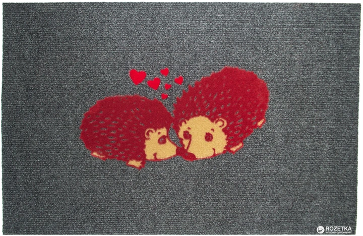 Придверный коврик IzziHome Luna Italyan Gri Sevimli Kirpiler 40x60 ...