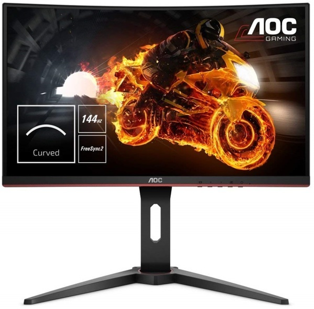 Монитор AOC 27" C27G1 VA Black/Red Curved; 1920х1080 (144 Гц), 250 кд ...