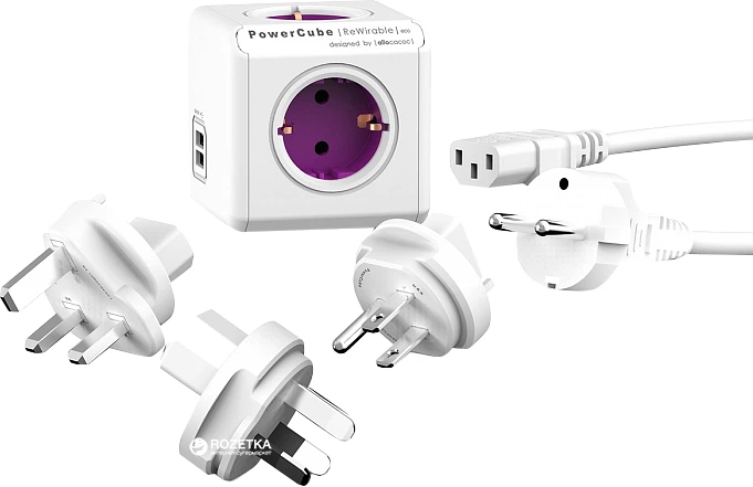 Подовжувач з USB Allocacoc Powercube Rewirable USB (1811/DERU3P) – фото, відгуки, характеристики ...