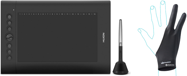 Графический планшет Huion H610Pro V2 – фото, отзывы, характеристики в ...