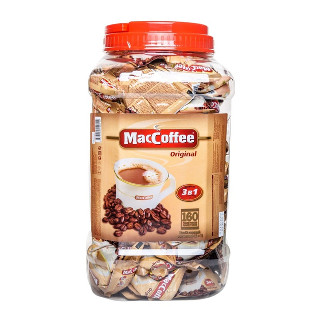 Купить Кофе 3 в 1 MacCoffee 160 стиков банка – ROZETKA. Выгодная цена ...