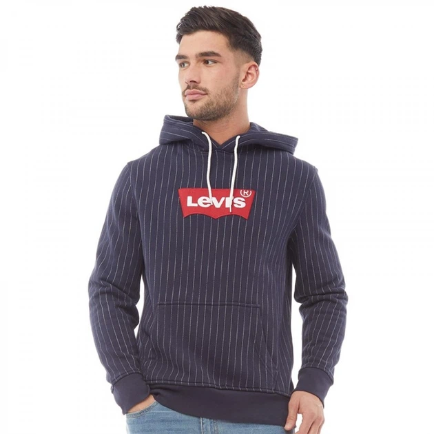 Толстовка Levi's Modern Housemark Nightwatch Blue/White Navy, M (44) (10832001) – Брендовая ...