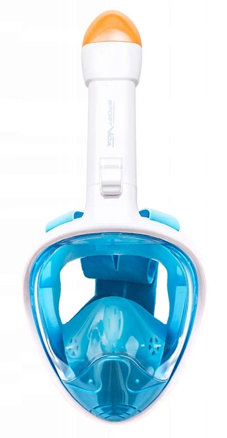 Маска для снорклинга плавания SportVida Size L-XL Blue SKL41-238041 ...