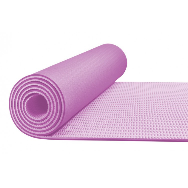 Коврик (мат) для йоги и фитнеса 4FIZJO TPE 6 мм 4FJ0143 Pink/Purple ...