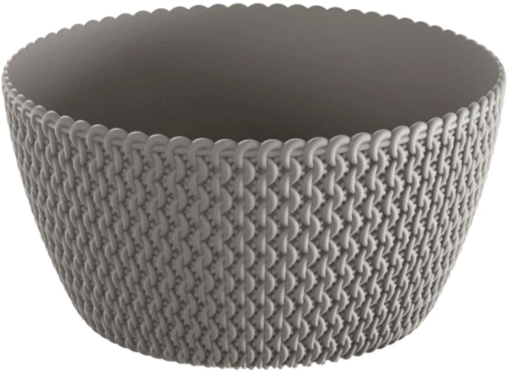 Кашпо Prosperplast Splofy Low 24 см Сірий (25975-405) – фото, відгуки ...