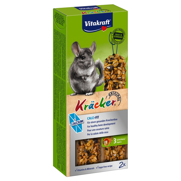 Лакомства для шиншилл Vitakraft Kracker Original Calci Fit 112г 2шт от ...