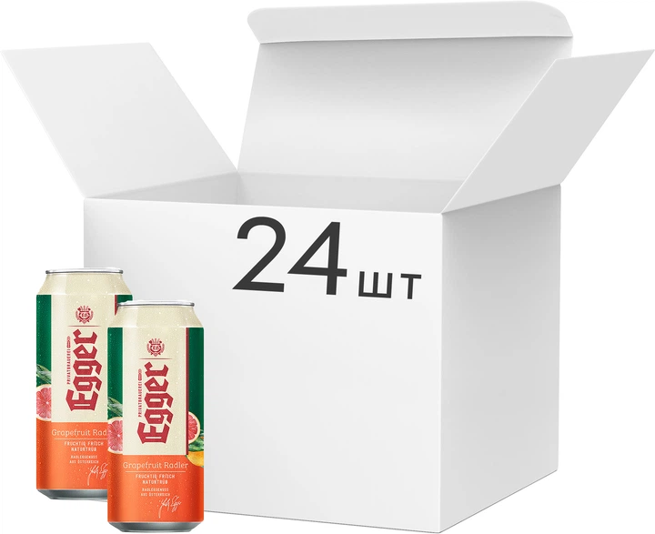 Упаковка пива «Egger Grapefruit Radler» специальное светлое ...