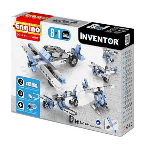 Конструктор Engino Inventor 8 в 1 Самолеты (833) – игрушки с доставкой от ROZETKA