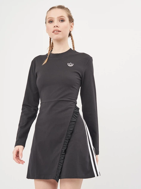Платье короткое женское Adidas Ls Dress FU3865 2XS/XS (30) Черное ...