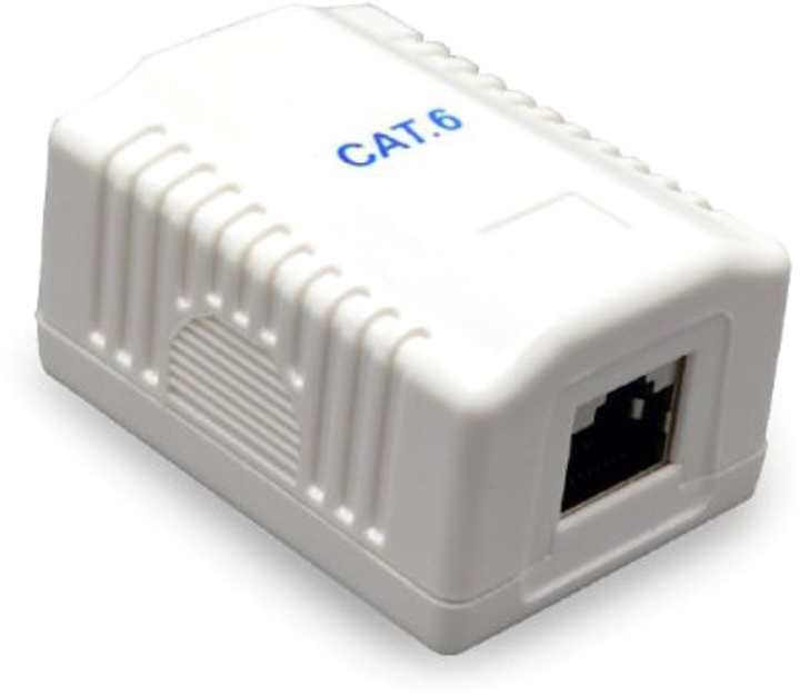 Розетка однопортовая с экраном Cablexpert RJ-45, 6 cat, внешняя (NCAC ...