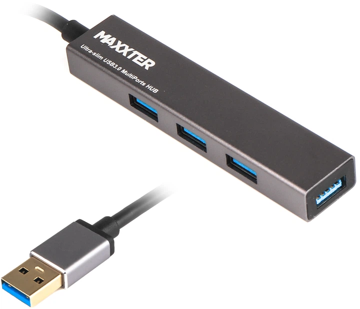USB-хаб Maxxter HU3A-4P-02 – фото, отзывы, характеристики в интернет-магазине ROZETKA | Купить в ...