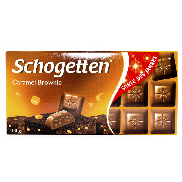 Молочный шоколад «Карамель Брауни» Schogetten Caramel Brownie 100г (00 ...
