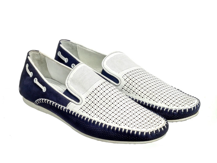Мокасини Etor 10402-7016-06 блакитний+бiлий, 41 – Оригинальная обувь | ROZETKA