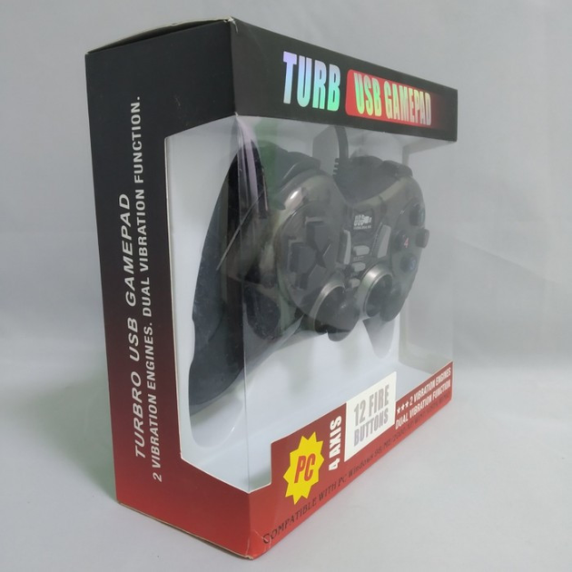 Игровой манипулятор TURBO USB GAMEPAD DJ-900 джойстик для ПК Чёрный ...