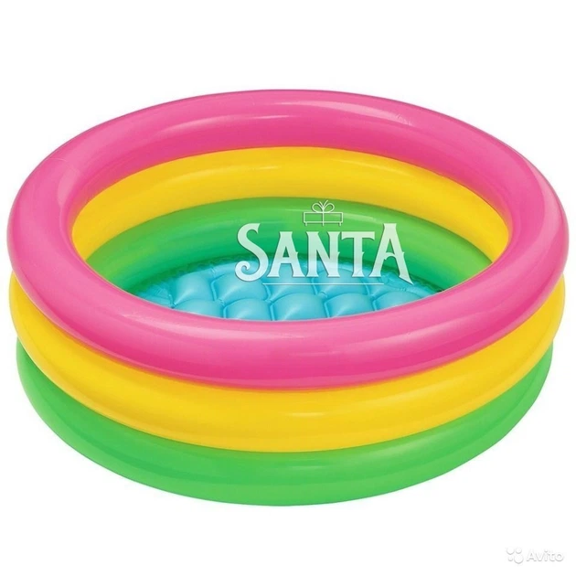 Басейн дитячий Intex 57107 Веселка 61х22см, 33л, від 1 до 3р. – фото ...