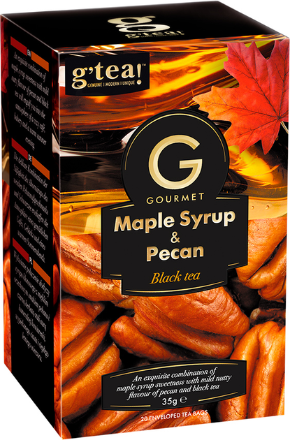 Чай G’tea черный Gourmet Букет с кленовым сиропом и пеканом 20 ...