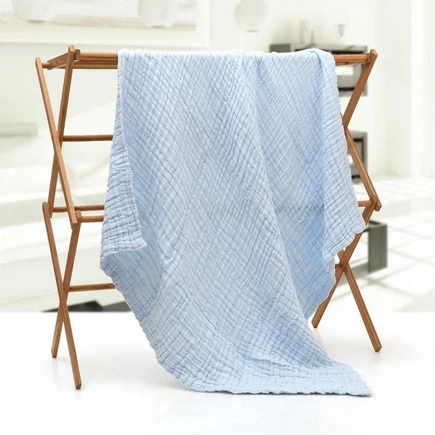 Плед детский муслиновый Kiddie Widdie 90х100 см Голубой – купить онлайн ...