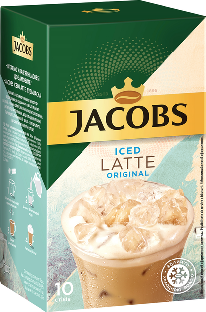 Купить Напиток кофейный Jacobs Iced Latte Original 21.5 г х 10 шт ...