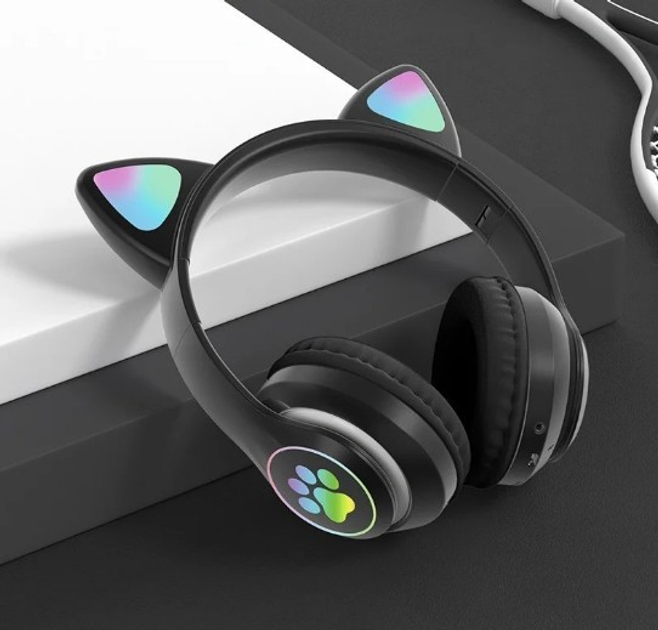 Беспроводные Bluetooth наушники Cat STN-28 Кошачьи ушки Гарнитура с ...