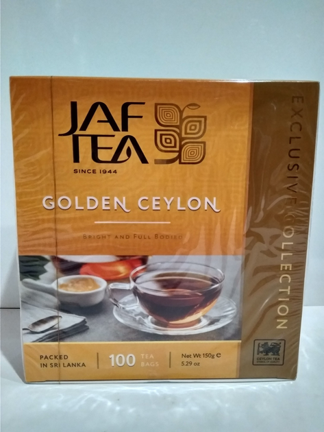 Чай черный в пакетиках Jaf Tea Golden Ceylon 100шт от продавца ...