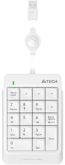 Клавиатура проводная A4Tech Fstyler FK13 Numeric Keypad USB White ...