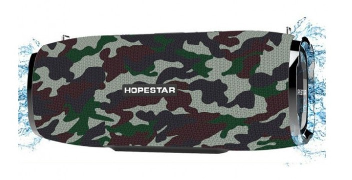 Портативная колонка Bluetooth HOPESTAR A6 PRO+микрофон+Equalizer camo ...