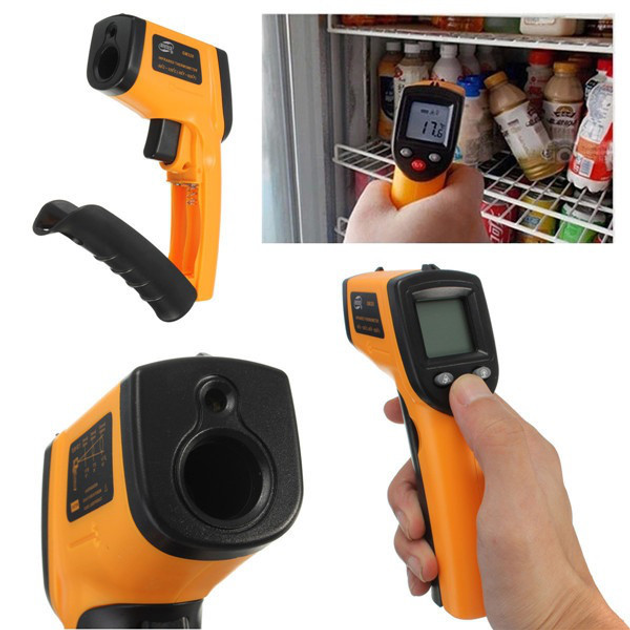 Лазерный бесконтактный Пирометр BENETECH GM320 -50...+380С – фото ...