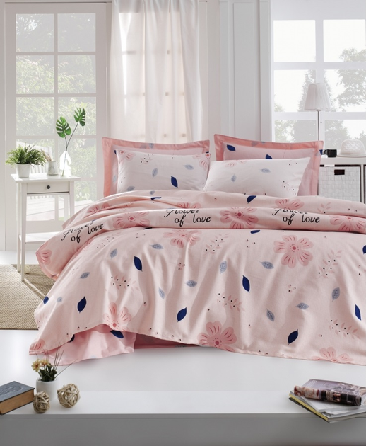 Покрывало-пике Lotus Home Perfect Flowers Розовое 200х235 (svt ...