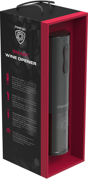 Умный штопор Prestigio Bolsena Smart Wine Opener Black (PWO101BK ...