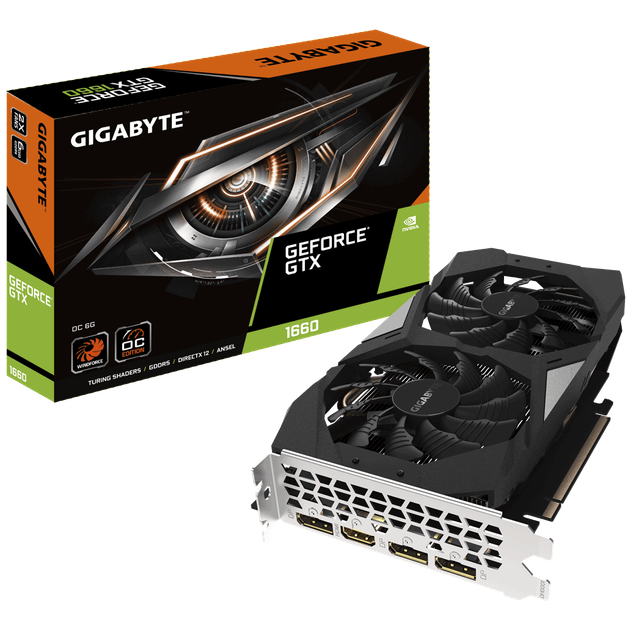 Відеокарта GIGABYTE GeForce GTX 1660 OC 6G - (GV-N1660OC-6GD) – фото, отзывы, характеристики в ...