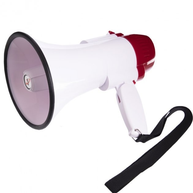 Громкоговоритель рупорный ручной Megaphone HW-8C USB с функцией записи ...