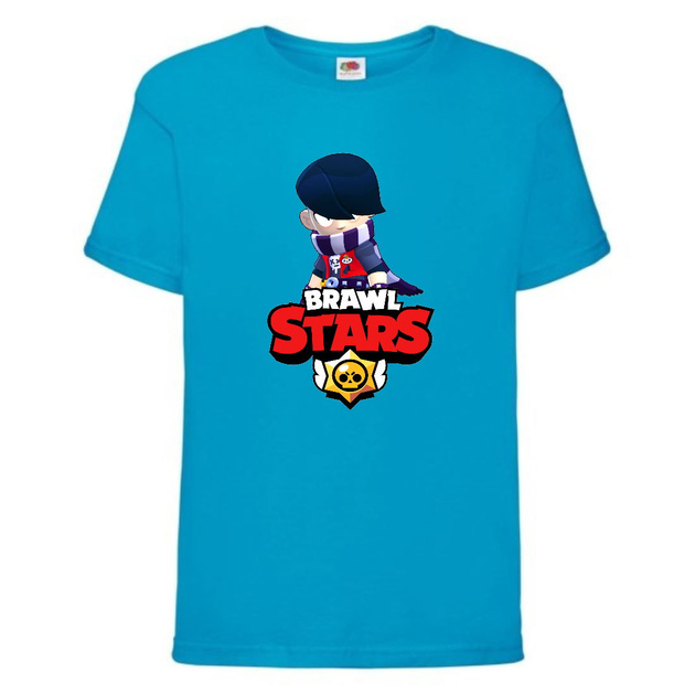 Футболка детская Brawl Stars Edgar 2 (Бравл Старс Эдгар 2) синяя 164 см ...