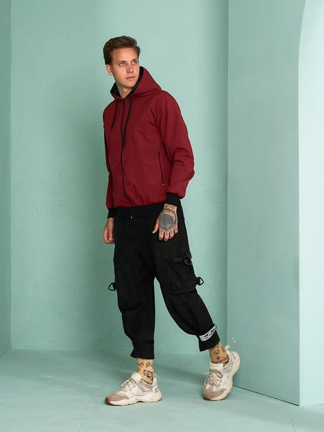 Куртка-вітрівка з плащової тканини з підкладкою Tailer 54 Бордова (1012) – Брендовий одяг | ROZETKA