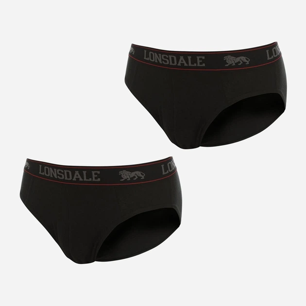 Набор трусов-слипов мужских Lonsdale 421069-03 2XL 2 шт Черные ...